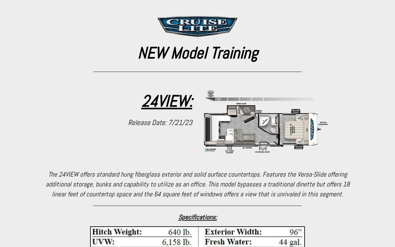 Cruise Lite New Model Training